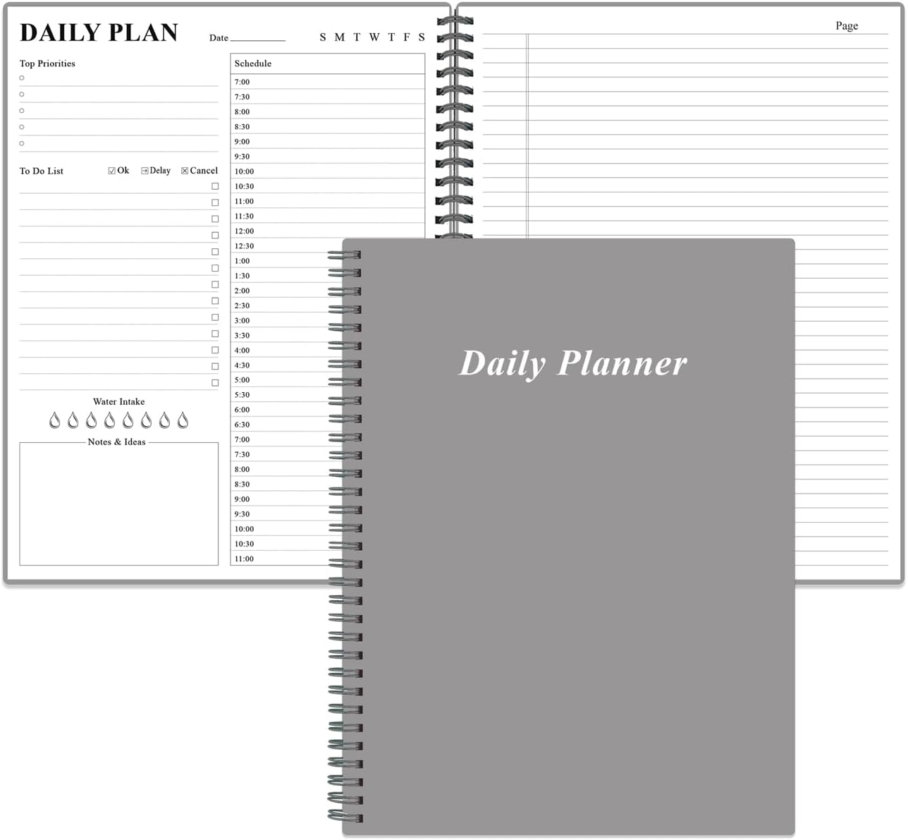 Amazon.com : Daily Planner Undated to Do List Planner Notebook with ...