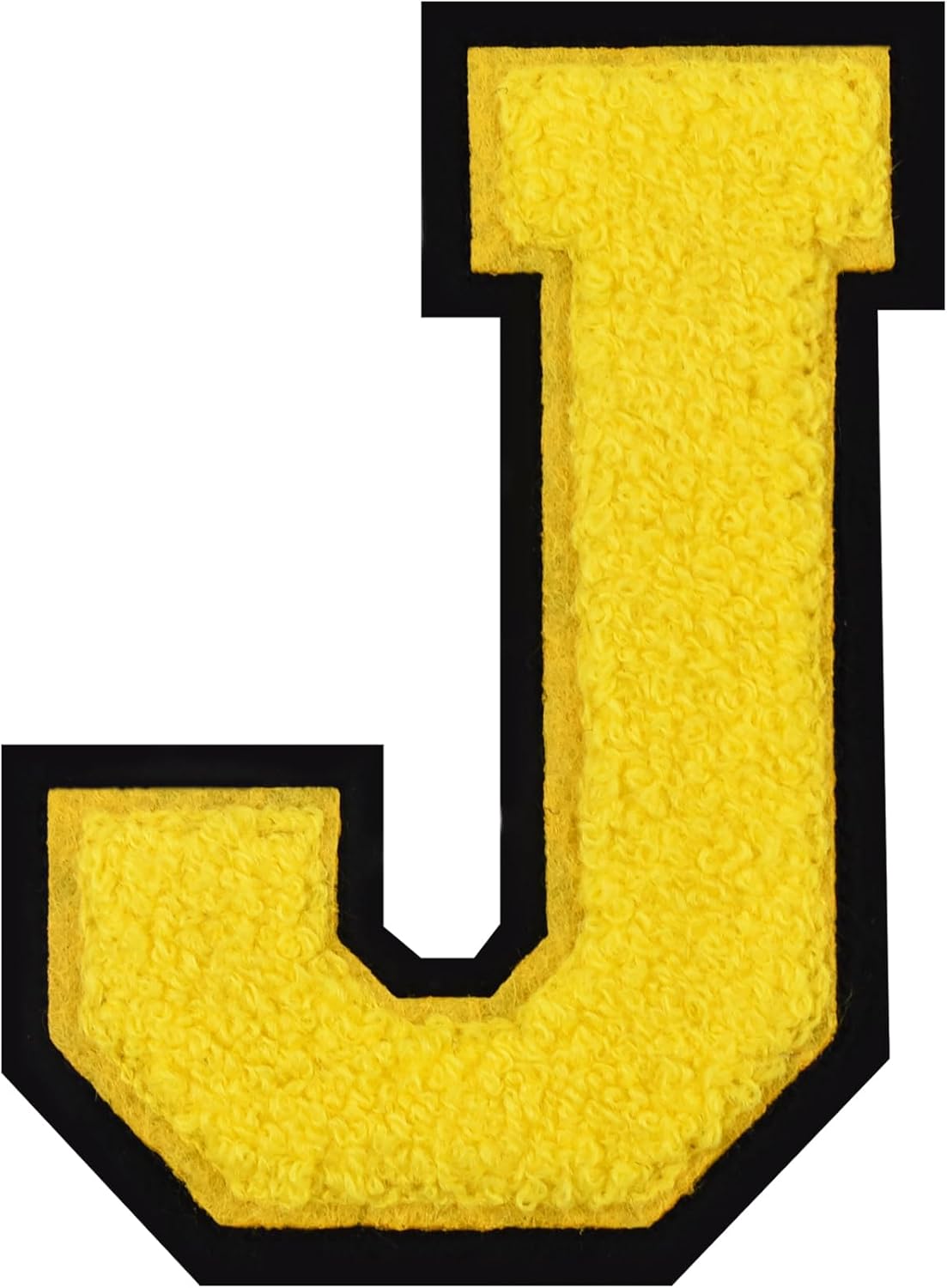 Amazon.com: GROZON 4.5" Yellow Chenille Letter Patch - Iron On ...