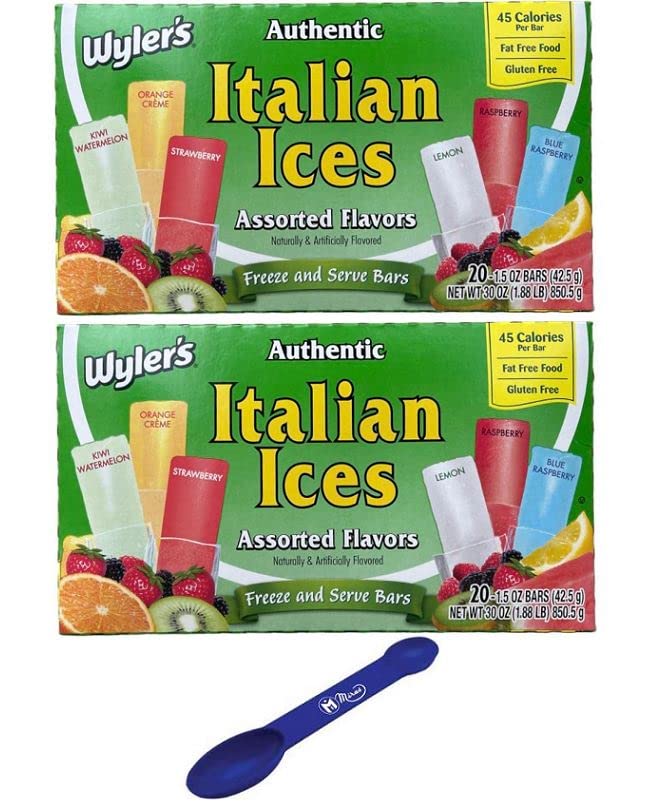 Amazon.com: (Pack of 2) Wylers Authentic Italian Ices Original Flavors ...