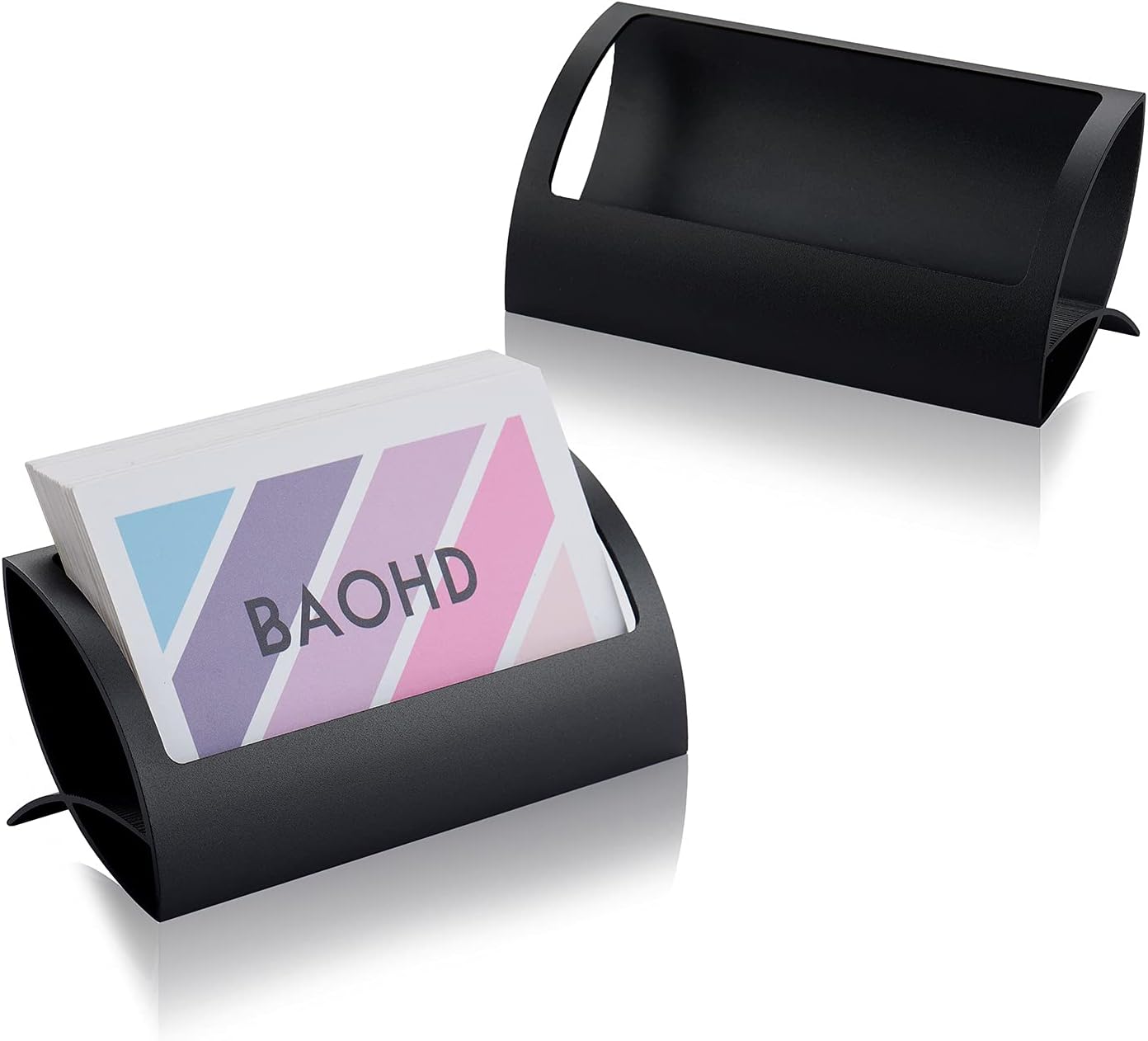 Amazon.com : Metal Business Card Holder for Desk, Modern Aluminum ...