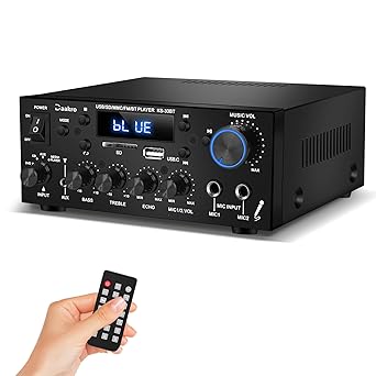 Daakro Amplifier Home Audio, HiFi Mini Amp Home Theater with 2-Channel ...