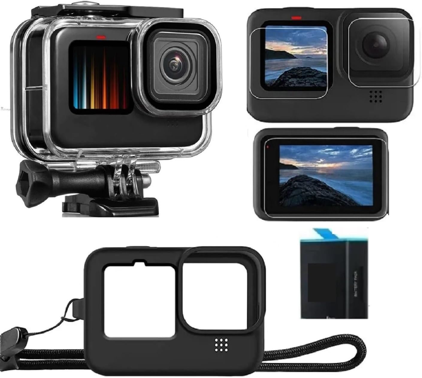 Acessórios Para Câmera Gopro 12 Hero Black Kit Com 65 Peças O Mias ...