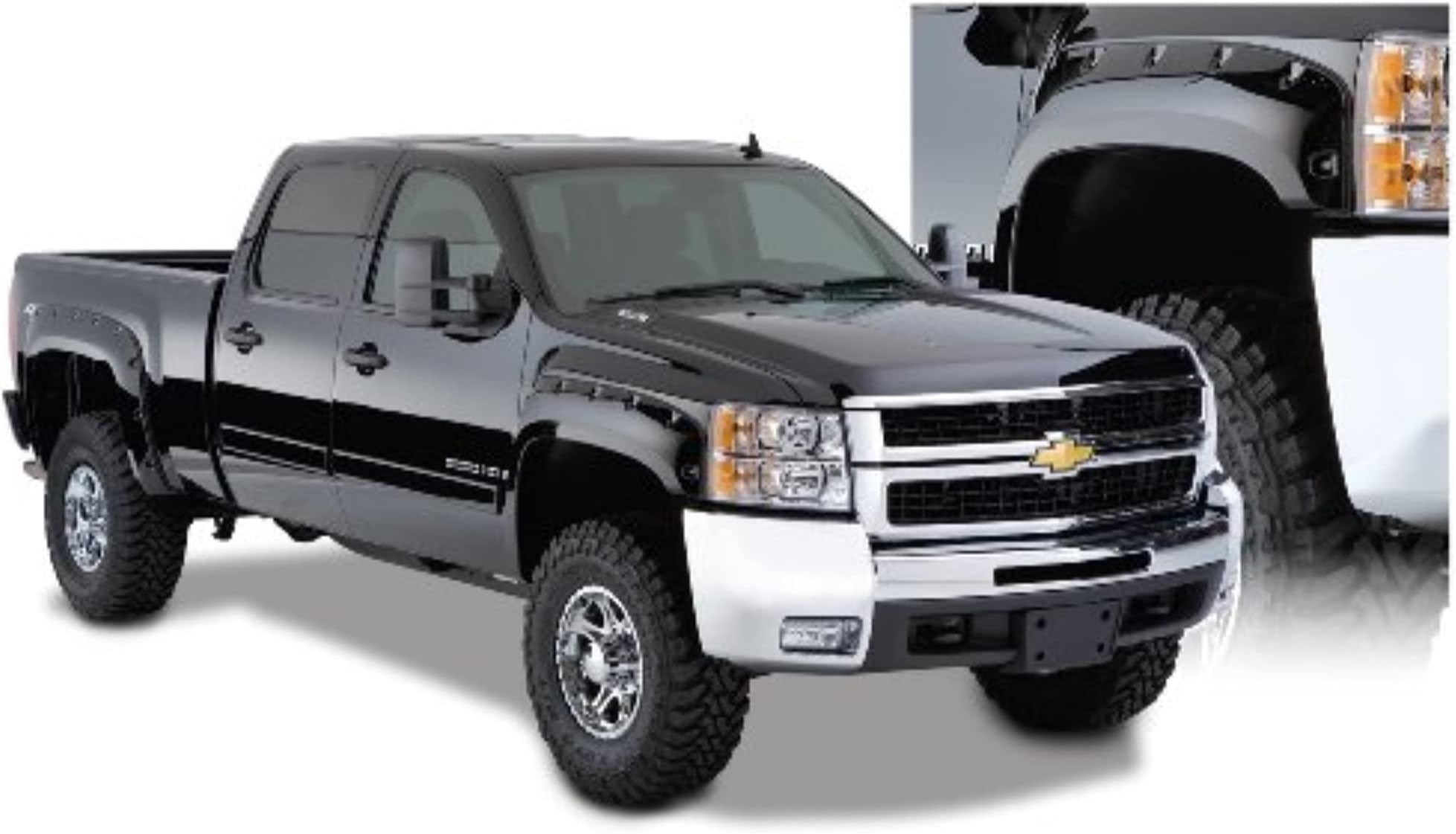 Bushwacker Chevrolet Pocket Style Fender Flare Set of 4, Fender Flares ...