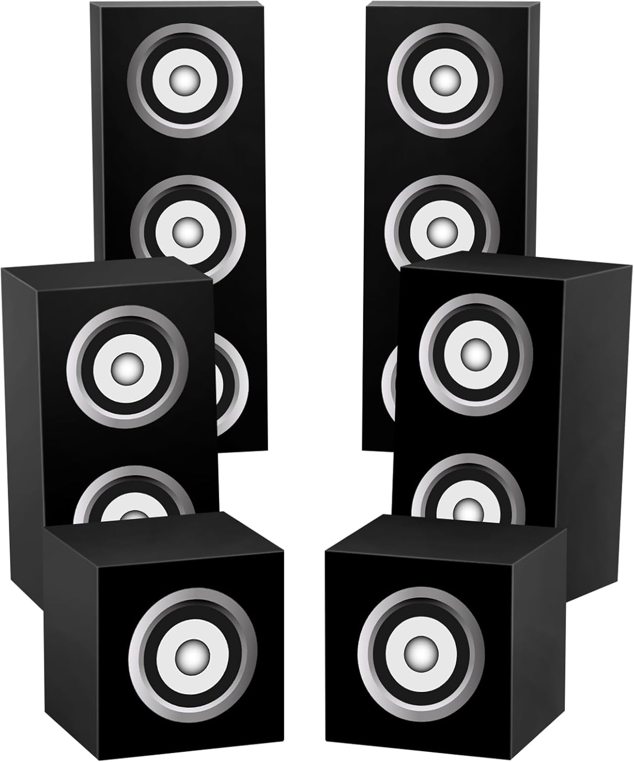 Amazon.com: Naozinebi 6 Pcs 80s 90s Party Boxes Hip Hop Party ...