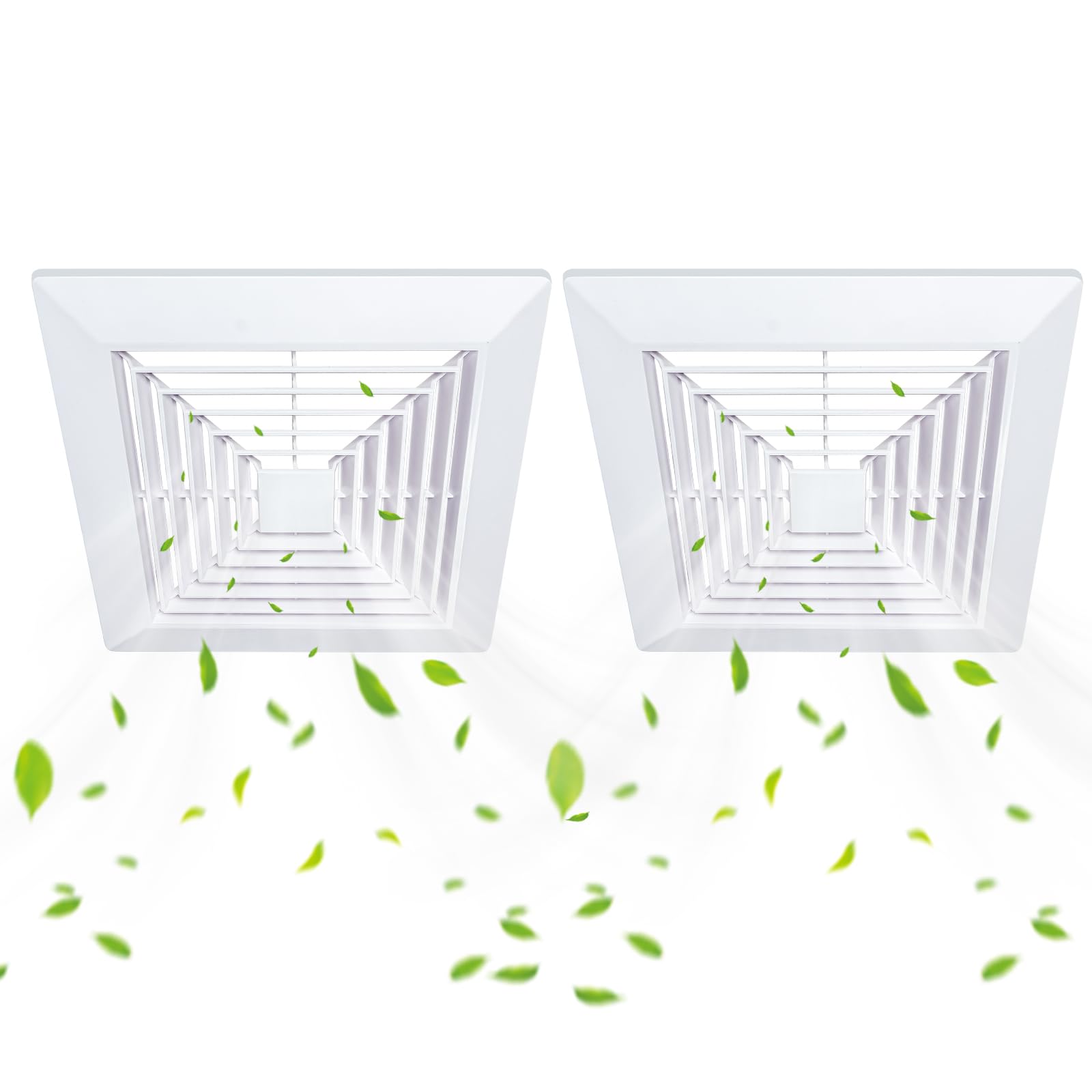 Amazon.com: Flowild 2 Pcs 9x9 Bathroom Exhaust Fan Cover with Springs ...