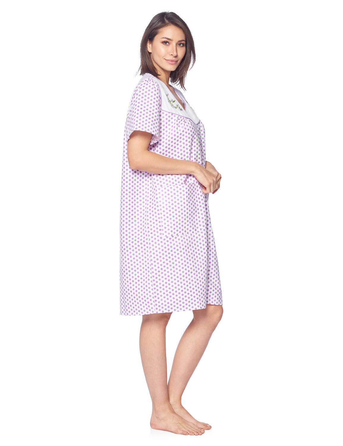 Snapklik.com : Casual Nights Womens Zipper Front House Dress Short ...