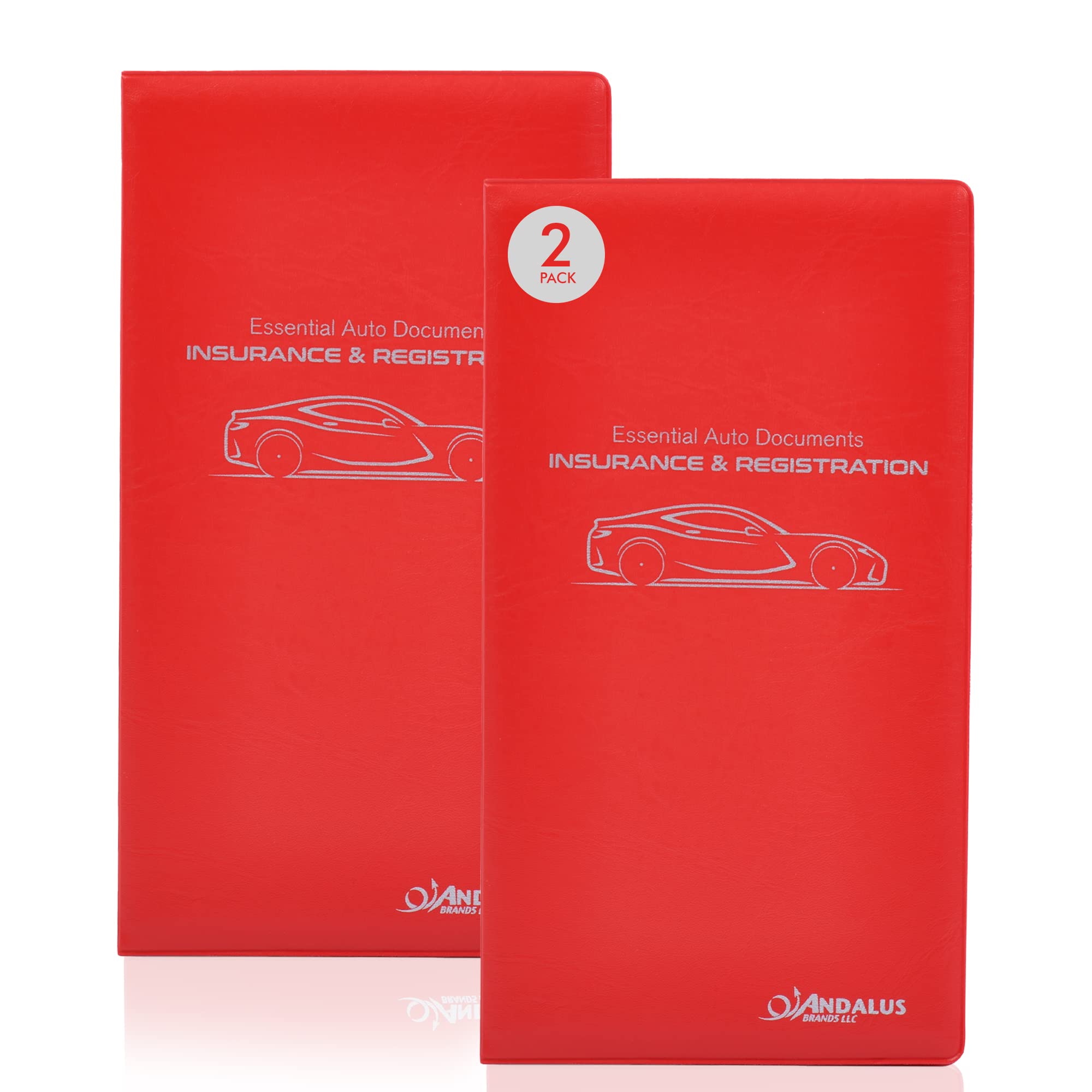 Amazon.com: Andalus Auto Registration & Insurance Card Holder Pack of 2 ...