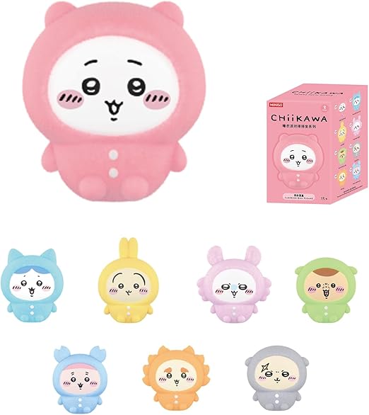 Amazon.com: MINISO Chiikawa Plush-Style Pajama Party Sitting Together ...