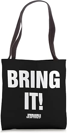 Amazon.com: Jeopardy! Bring it White Tote Bag : Clothing, Shoes & Jewelry