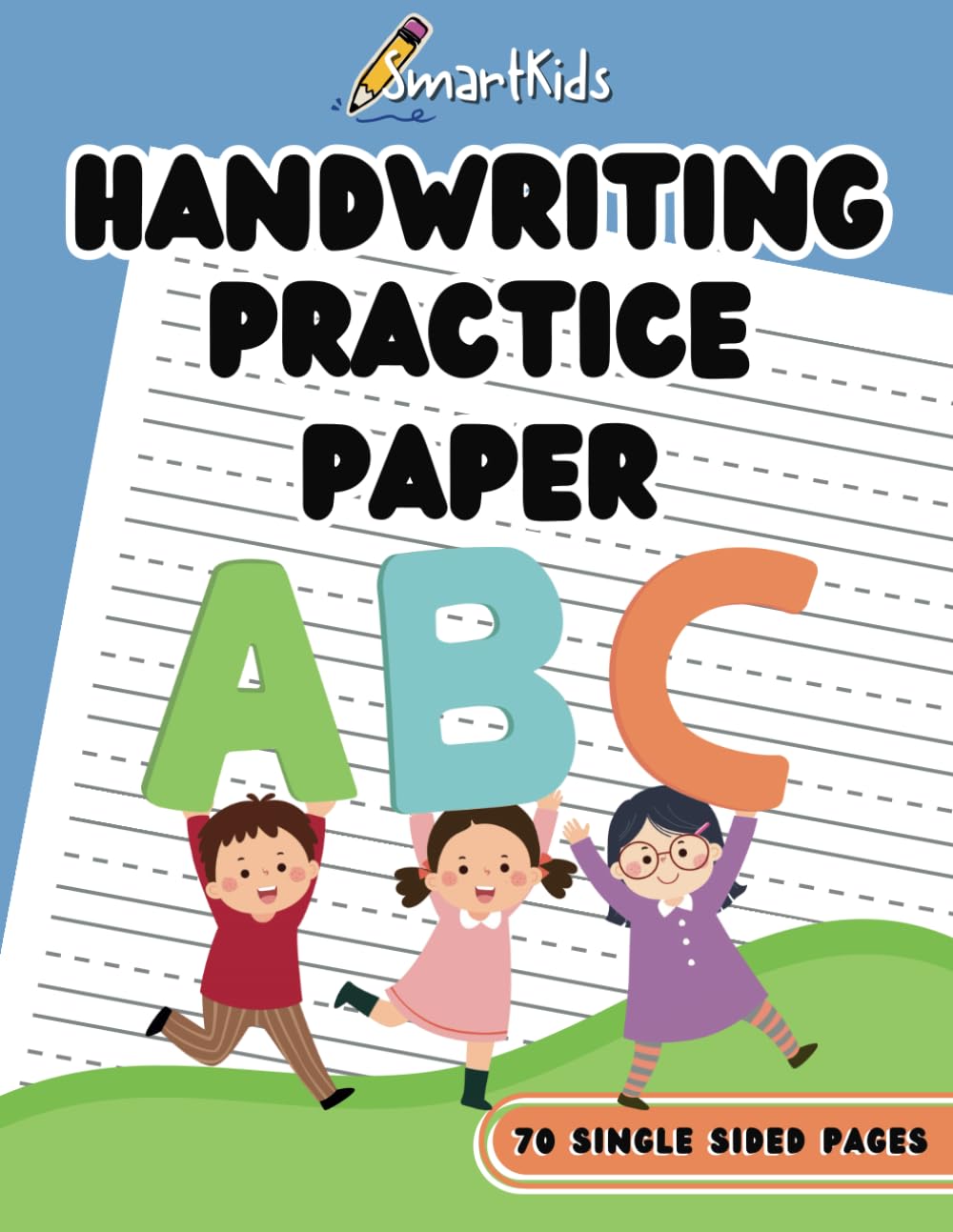 Amazon.com: Smart Kids Handwriting Practice Paper: 70 single sided ...