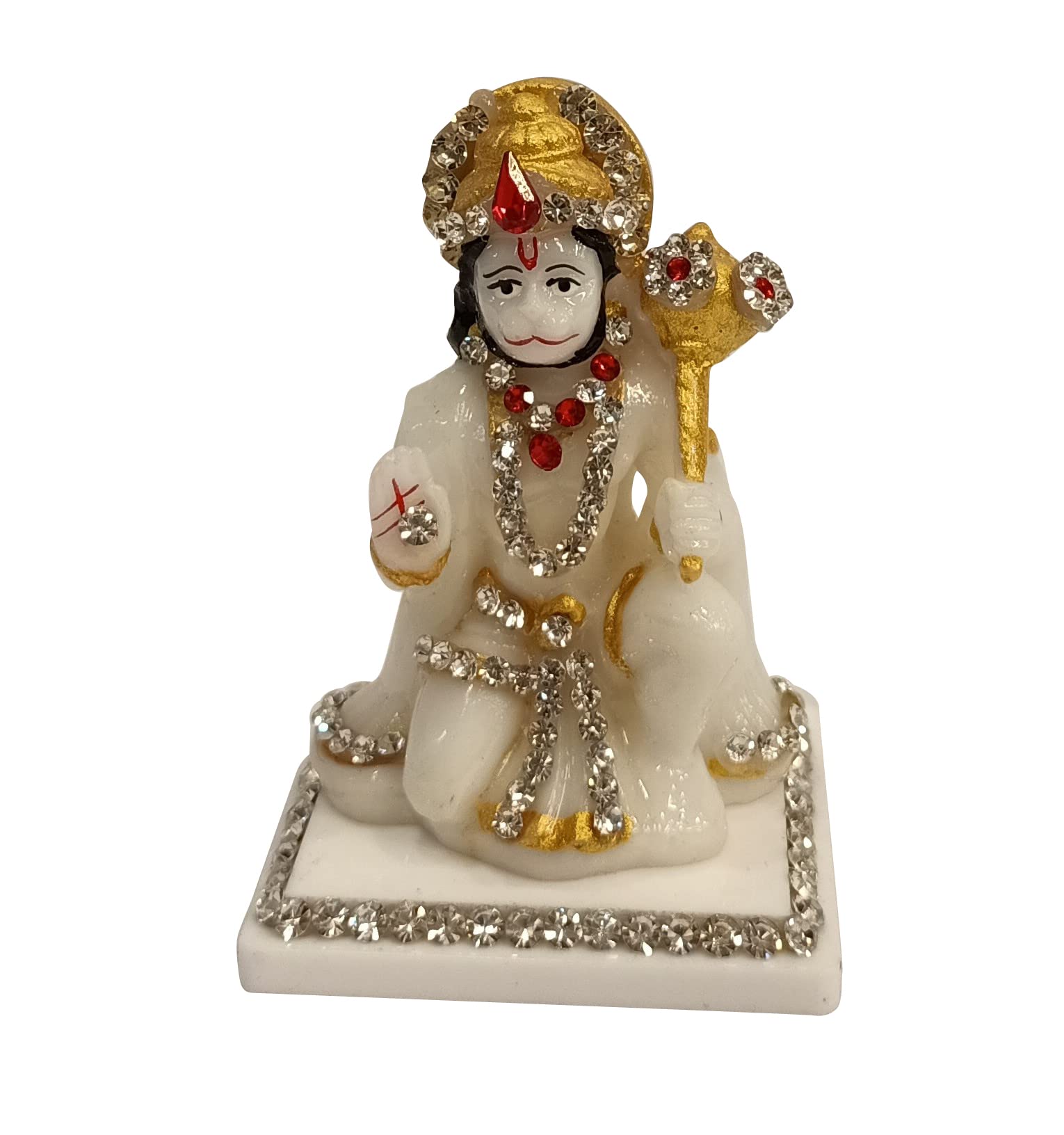 Buy Ethnic Karigari Hanuman Ji Idol for Car Dashboard Sitting Hanuman ...