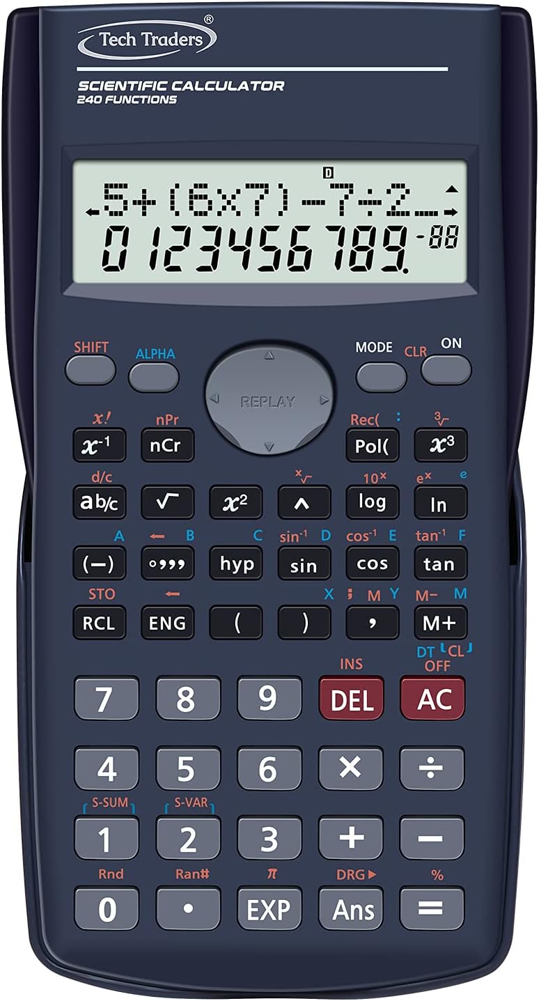 Scientific Calculator with 240 Function, Student Calculator with Double ...
