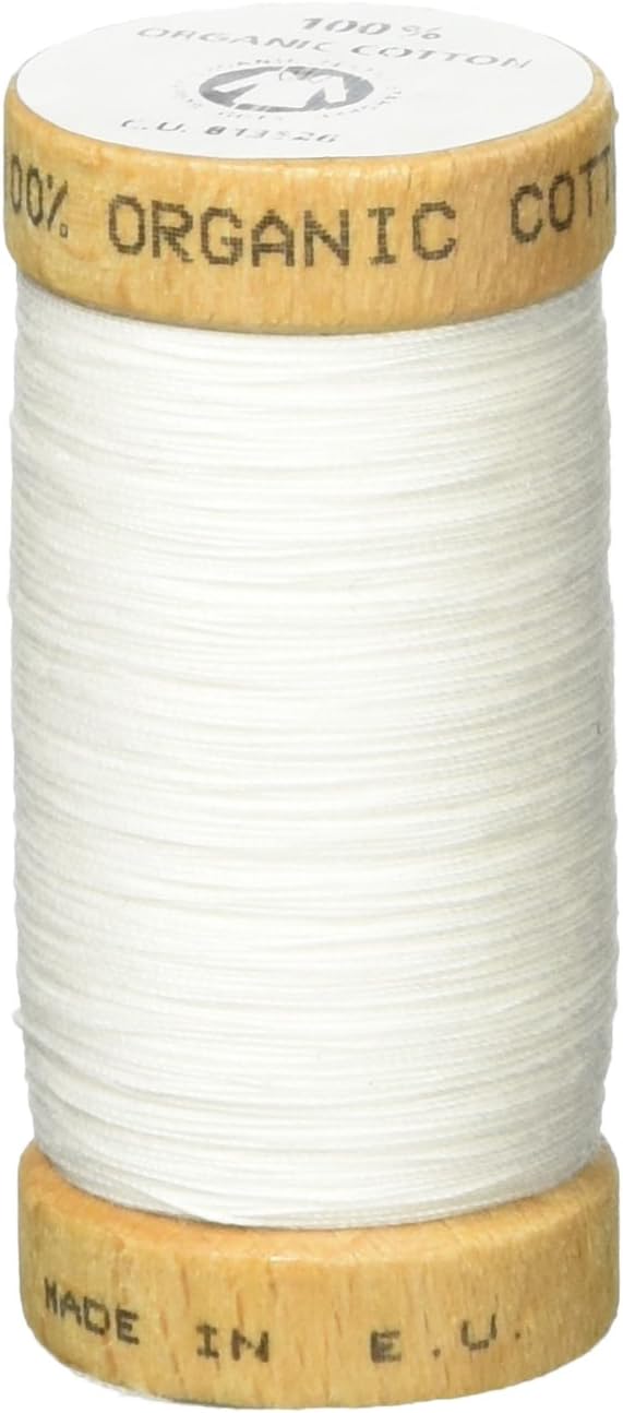 Amazon.com: Multipurpose Organic Cotton Sewing Thread - Natural - 300 ...