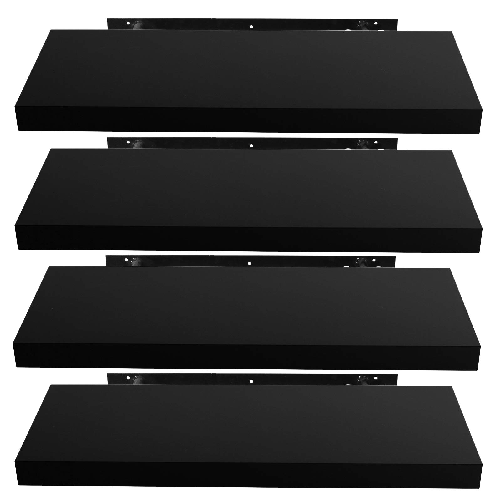 EUGAD Pack of 4 Floating Shelves Wall Shelves Corner Wall Storage ...