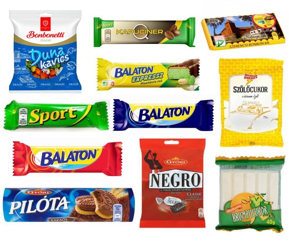 Old-School Hungarian Sweets (Retro Variety Pack: Sport Szelet, Balaton ...