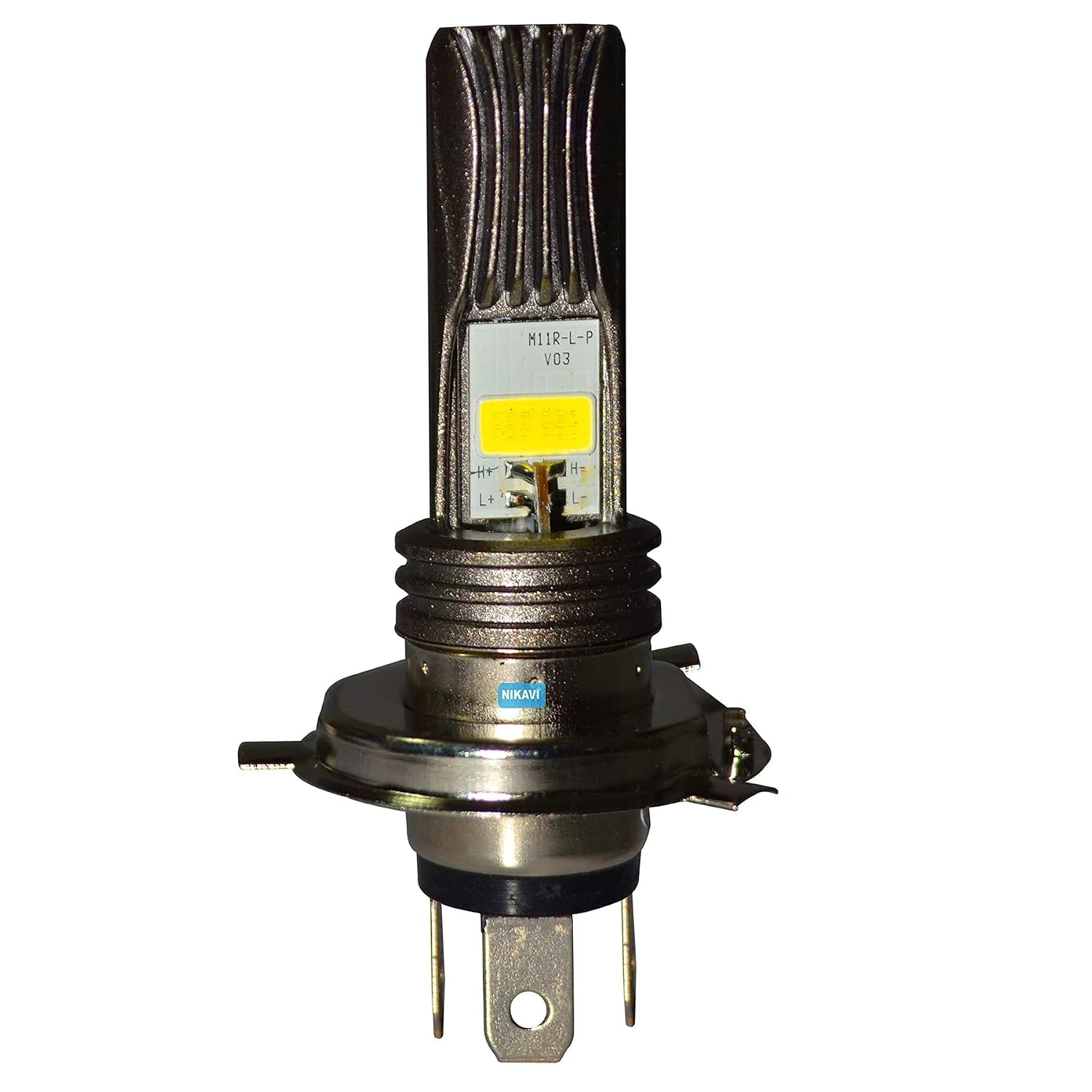 NIKAVI H4 LED 8W*2 Motorcycle Headlight Bulb LED Lamp Hi/Lo Beam Lumens ...