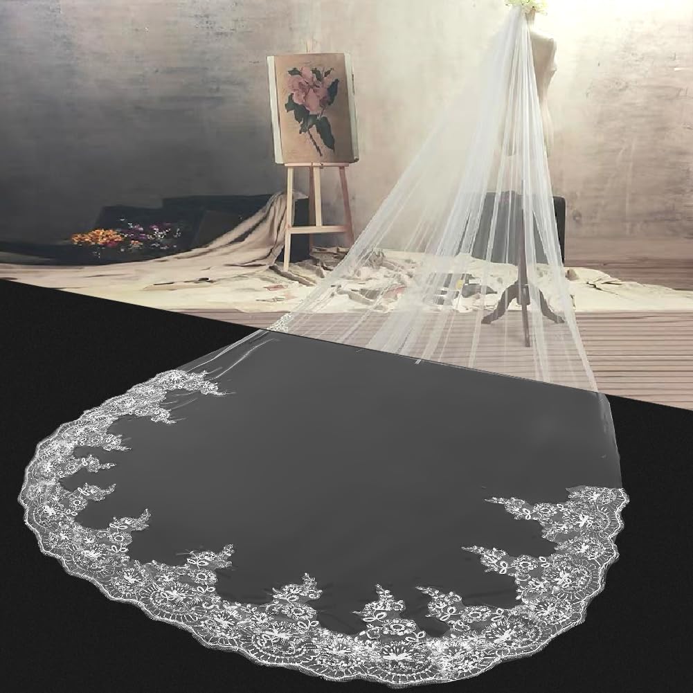 Wedding Veils 400 Dollars Cathedral Ruffled Wedding Veil By Velo