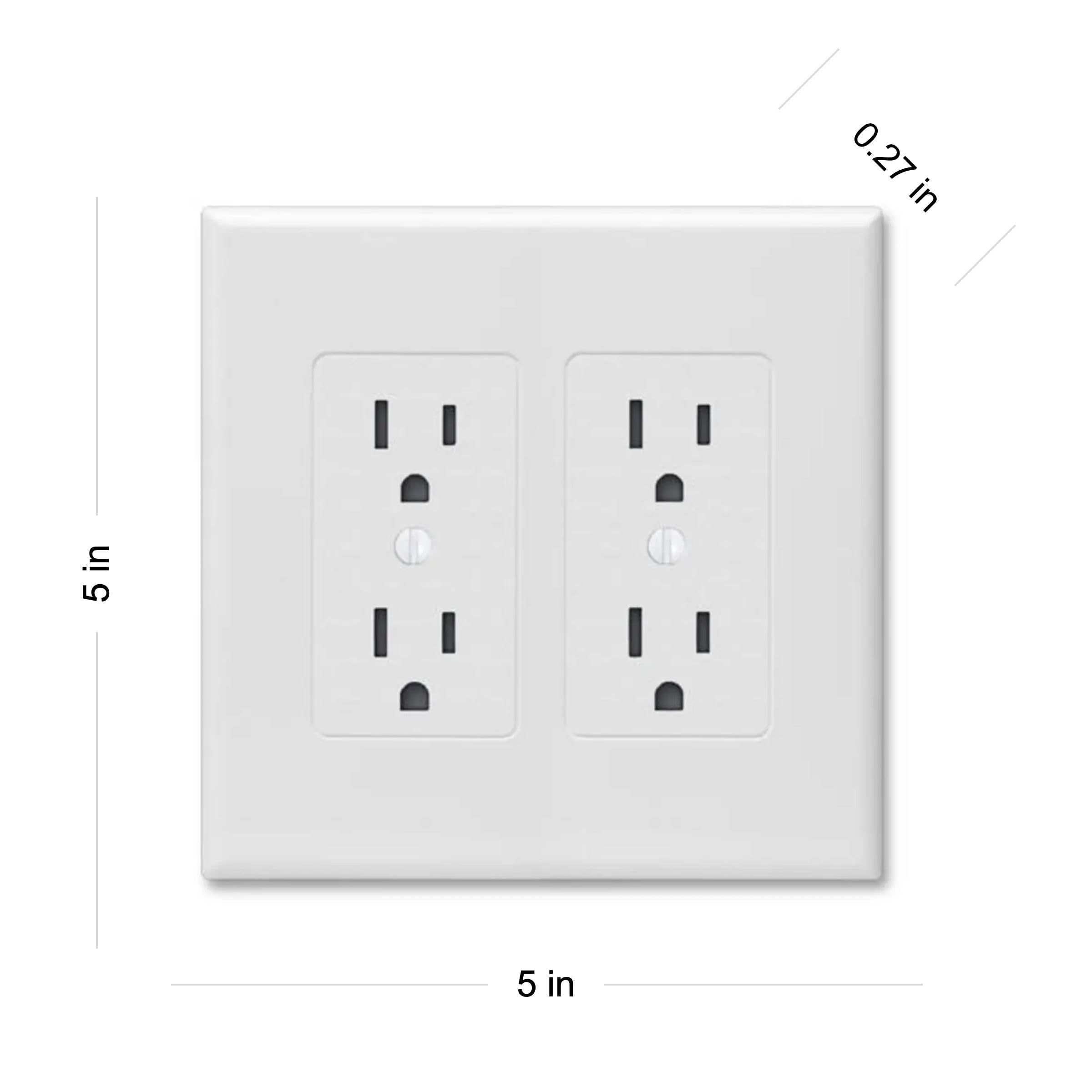 Snapklik.com : TayMac 2602W Revive Device Wall Plates 2-Gang Masque ...