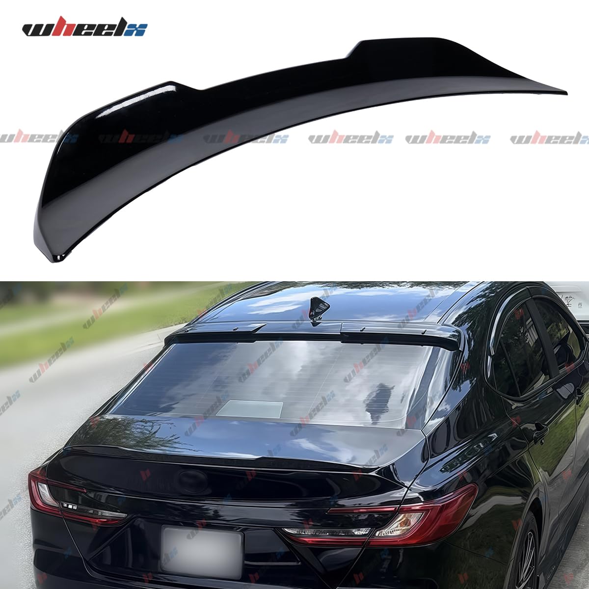 Toyota Camry Spoiler 2025 Toyota Camry Rear Trunk Spoiler - Black ABS ...