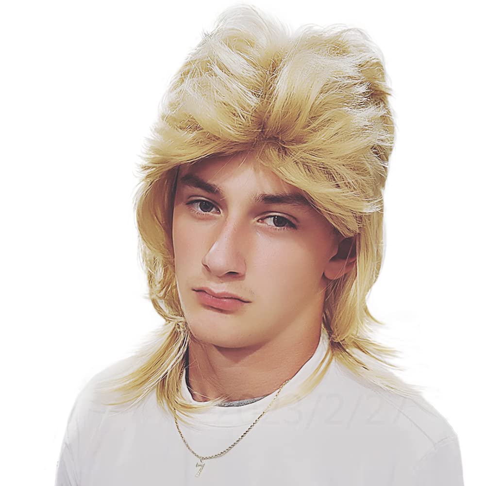 Traqur Mullet Wigs for Men 70s and 80s Theme Party Costumes Fancy Party ...