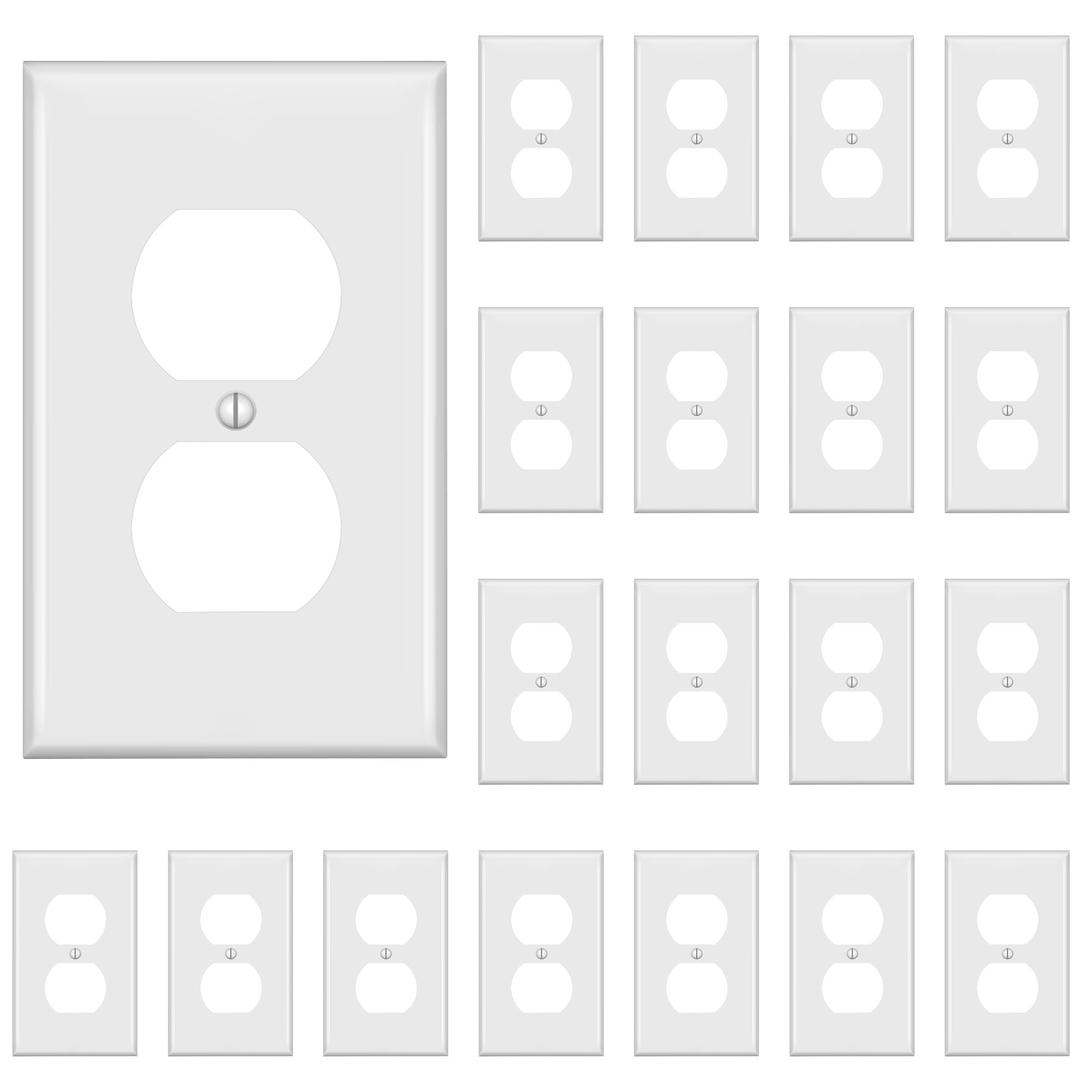 TAKETEK Outlet Covers Wall Plates,Standard Size Duplex Outlet Covers ...