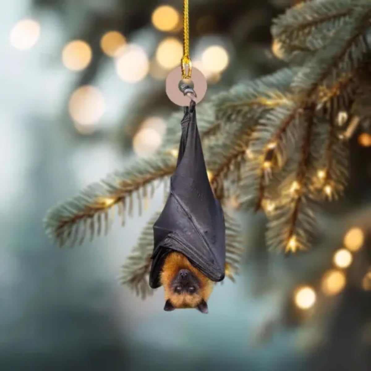 Amazon.com: Bat Christmas Ornament, 2D Acrylic Lifelike Hanging Bat ...