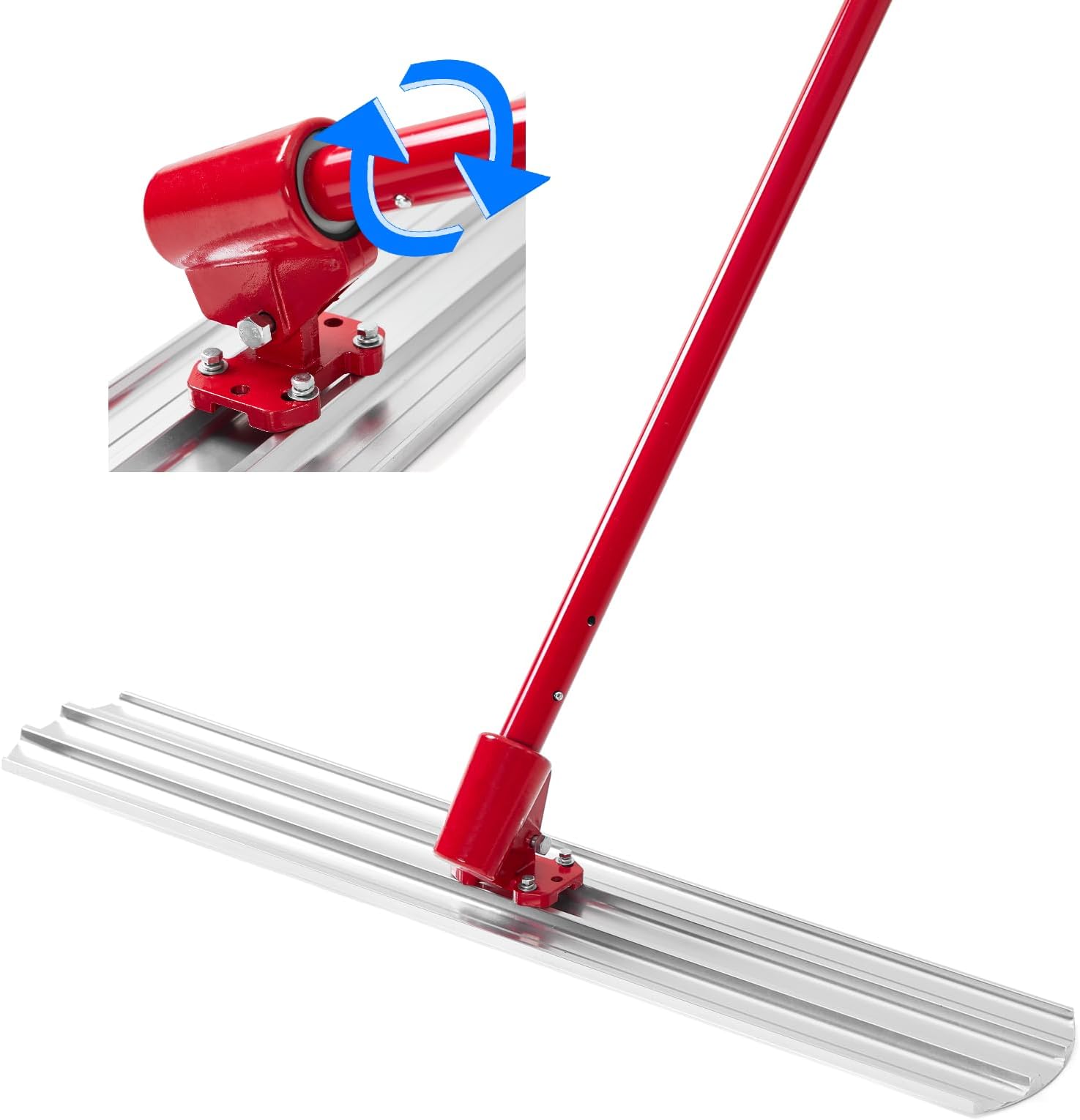 Bull Float Concrete Float 48 x 8" Round End Spring Concrete Float Tool ...