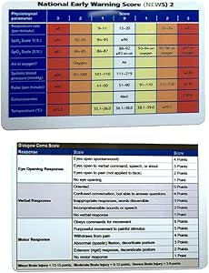 IAO NEWS2 and GCS Score Card Double Sided Perfect for Medical ...