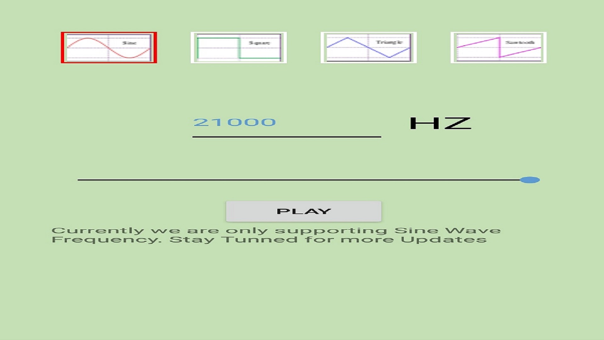 Frequency Generator HD - App on Amazon Appstore