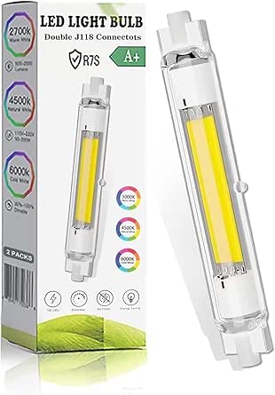 APLUSZ R7S 118mm LED Bulb 30W Dimmable J118 Double Ended Reflector ...