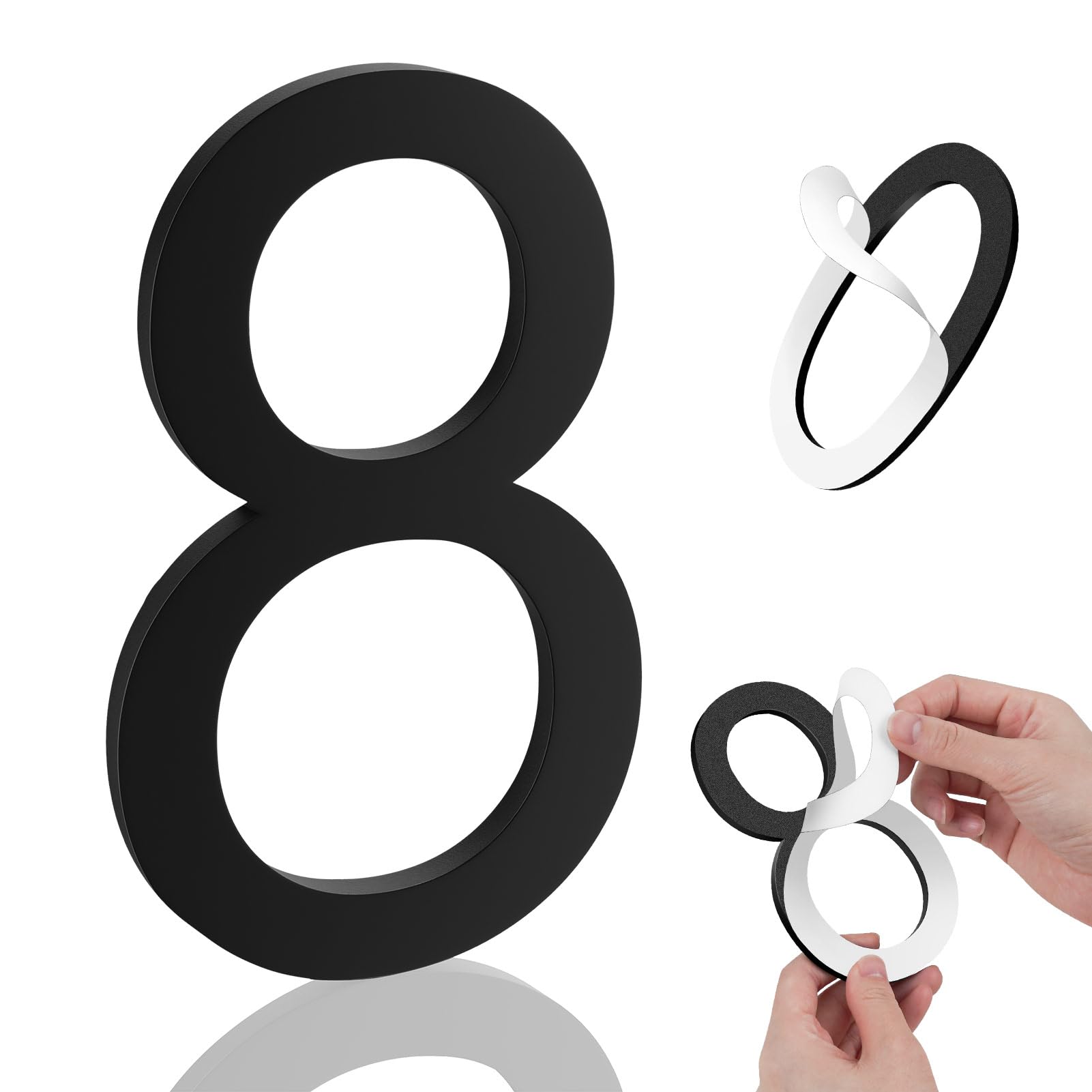 Amazon.com: 8 Inch House Numbers, Self-adhesive House Number Acrylic ...