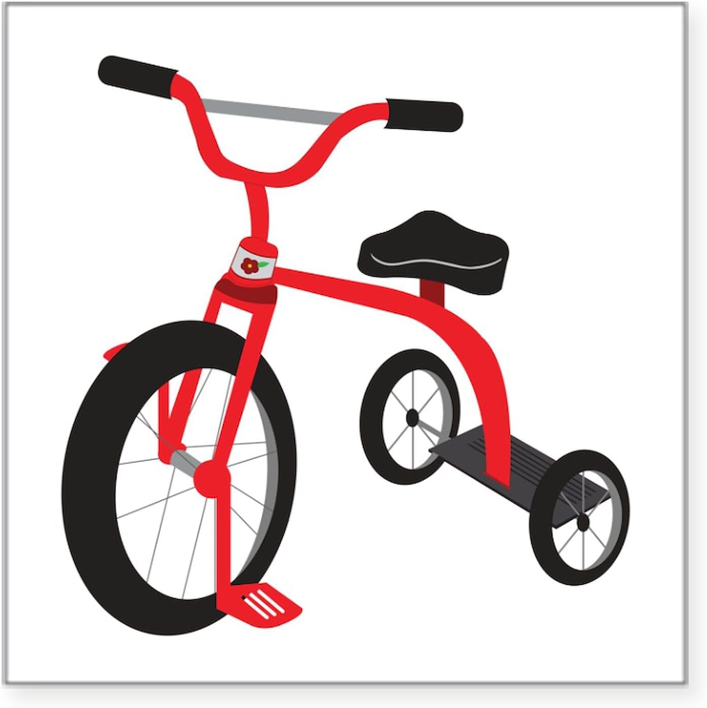 Amazon.com - CafePress Tricycle Sticker Square Bumper Sticker Car Decal