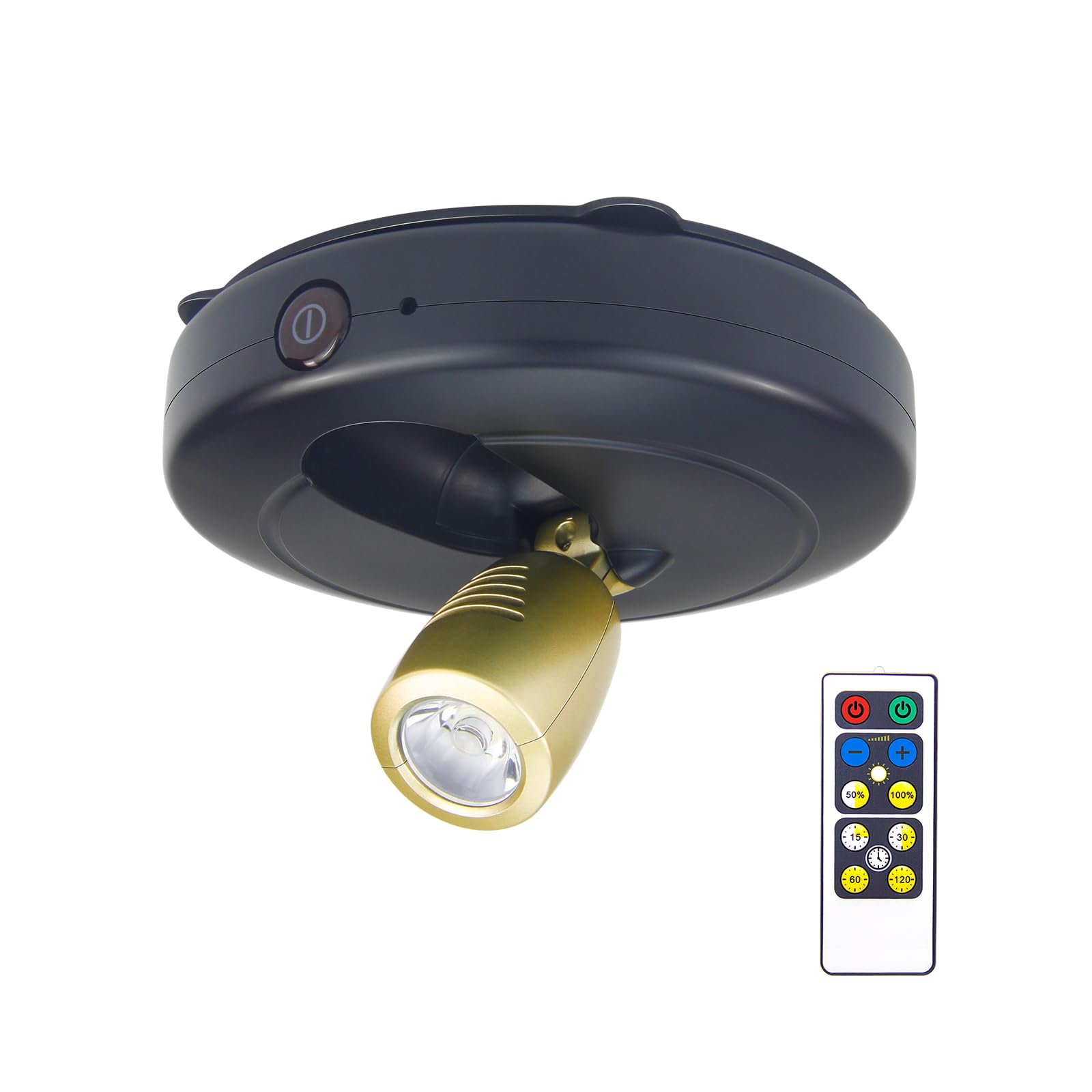 BIGLIGHT Wireless Led Spotlight Indoor, Uplighting Indoor, Dimmable ...