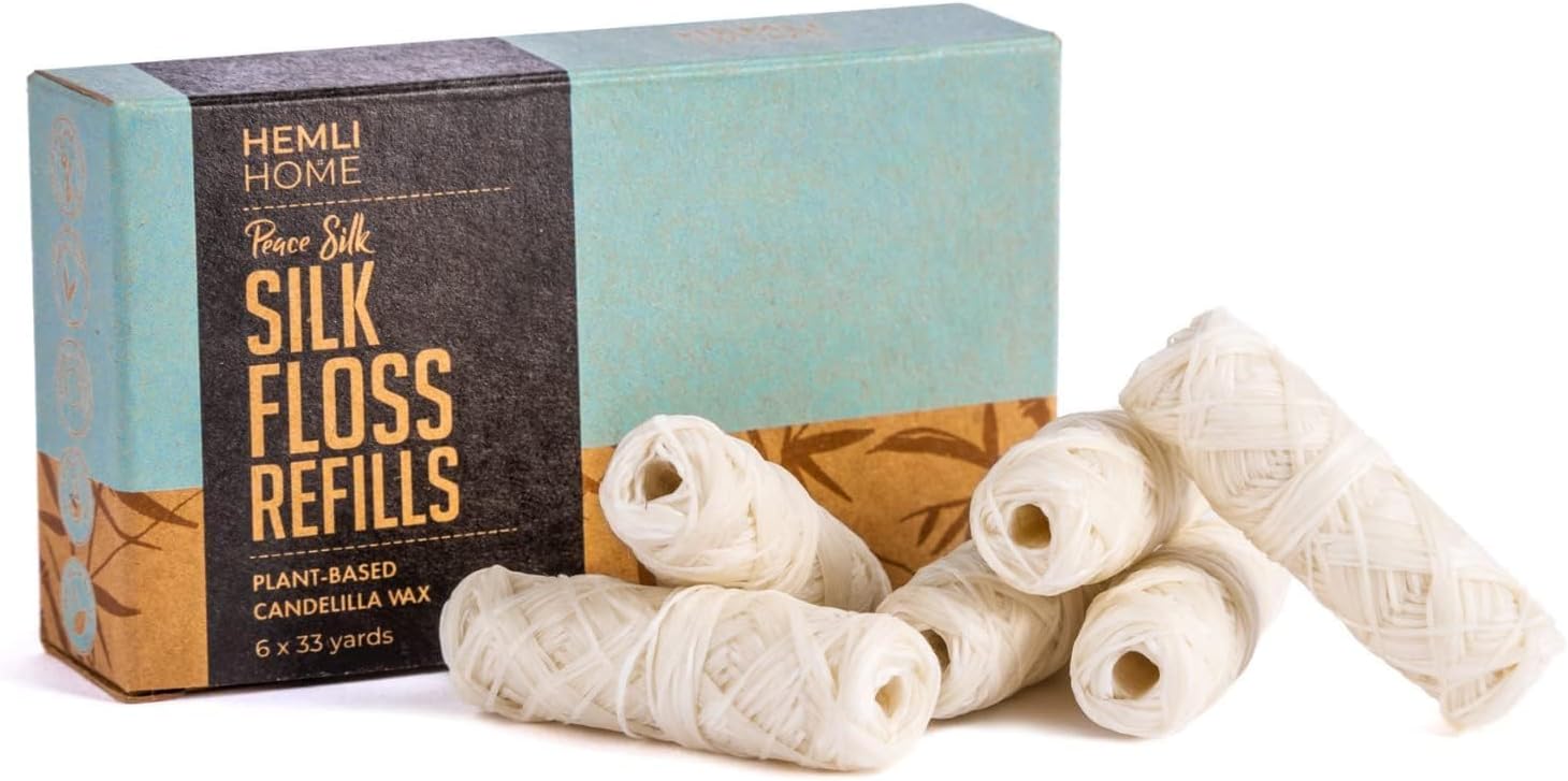 Amazon.com : Ohm Earth’s Ohm Floss Refill – Natural Silk Dental Floss ...