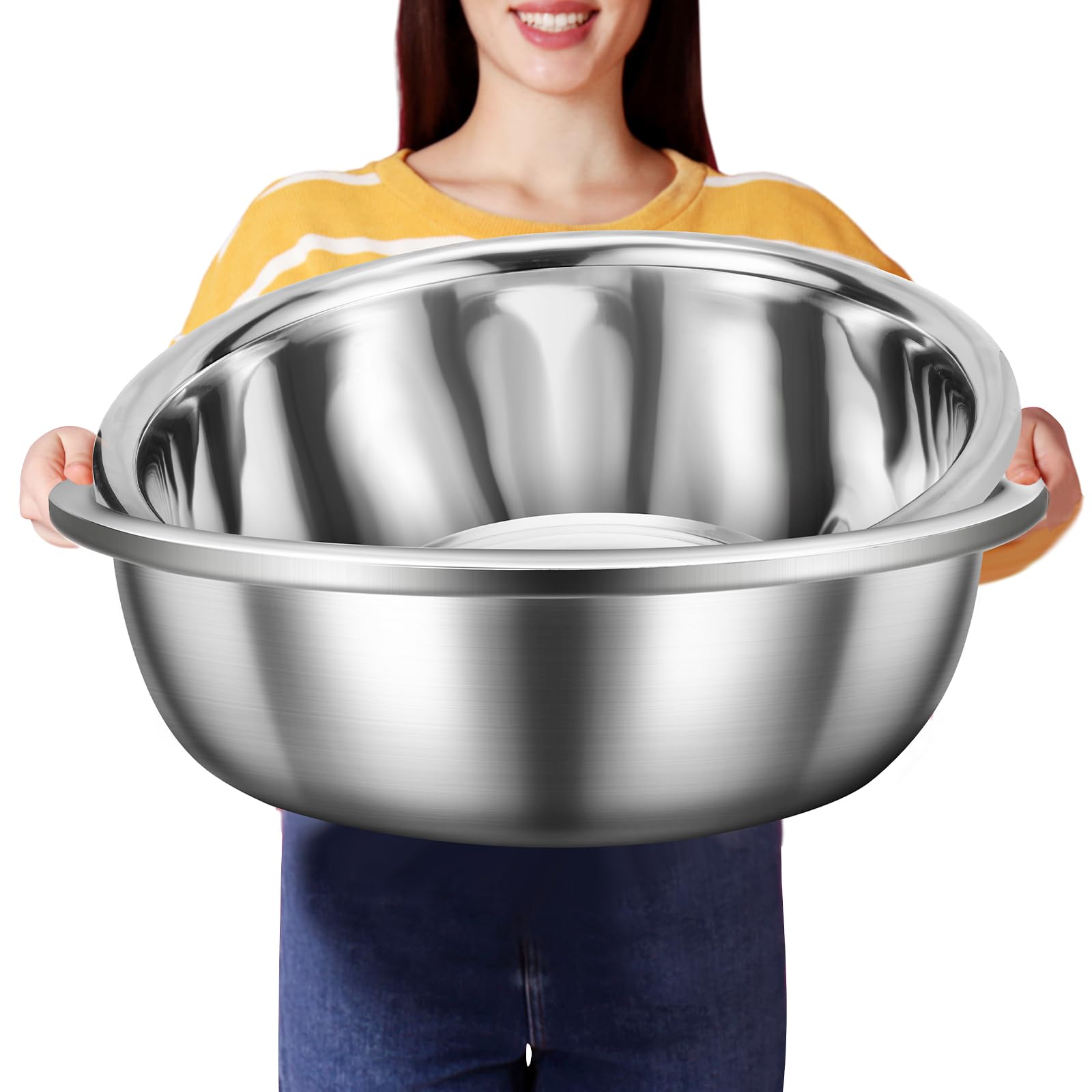 Amazon.com: FillTouch 2 Pack Large Mixing Bowl Oversized All Purpose ...