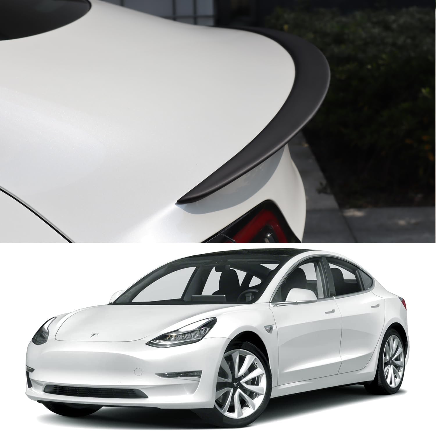 Snapklik.com : Tesla Model 3 Spoiler, Matte Black Performance Rear ...