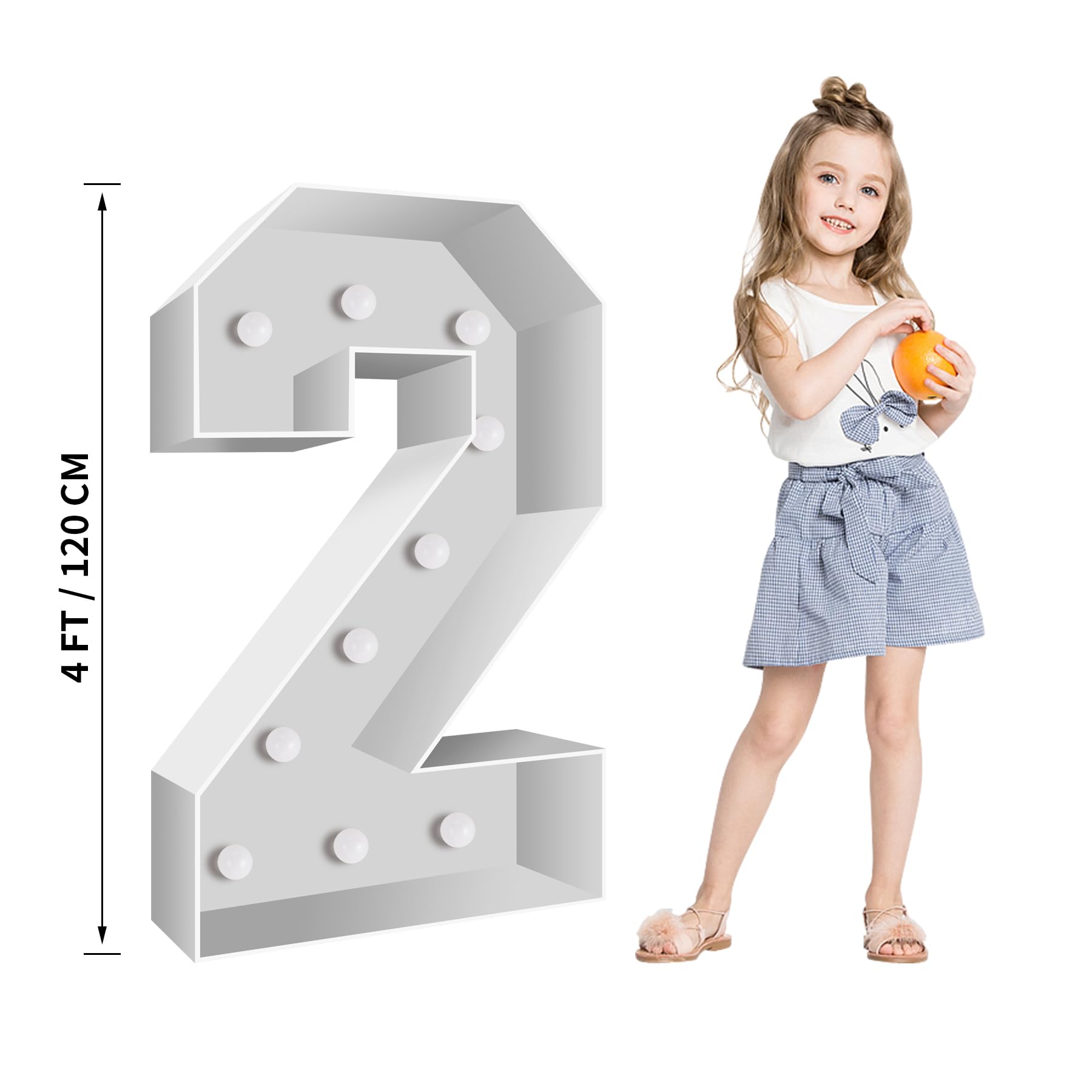 Snapklik.com : Ktondic 4FT Marquee Light Up Numbers, Marquee Numbers ...