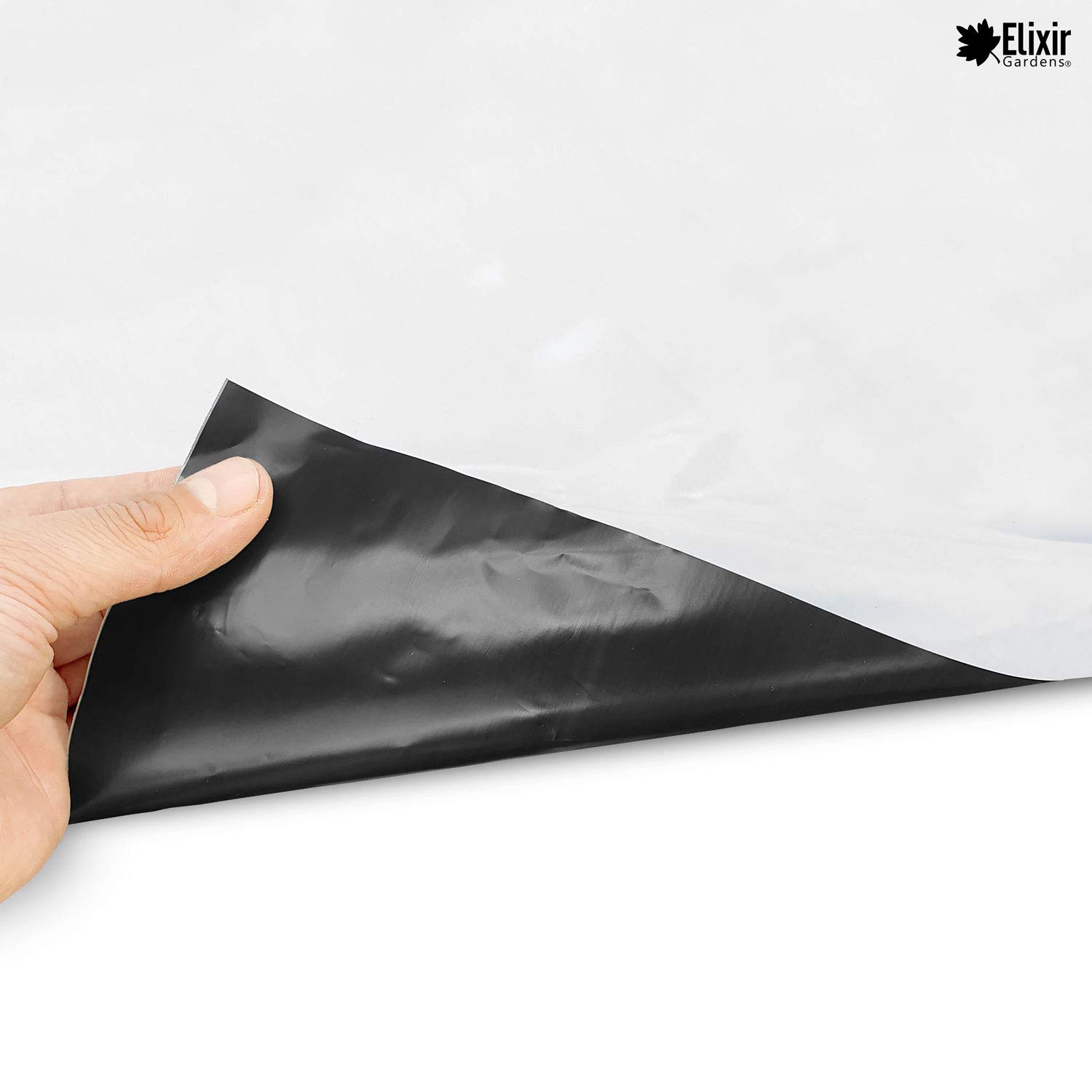 Elixir Gardens Black and White Heavy Duty Polythene Sheeting 360g 90 ...
