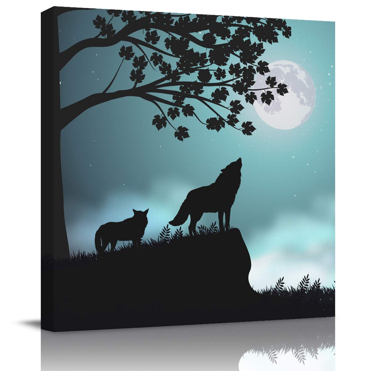 Paintings Of Wolves Howling