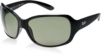 Amazon.com: Ray Ban Sunglasses RB 4118 601/58 Shiny Black/Polarized ...