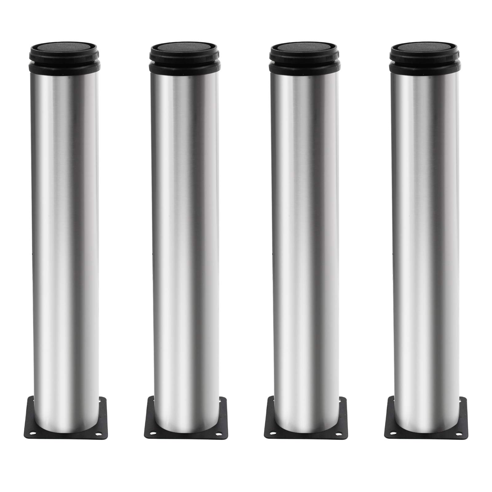 Amazon.com: Kyuionty Set of 4 Stainless Steel Furniture Legs 12 Inch ...