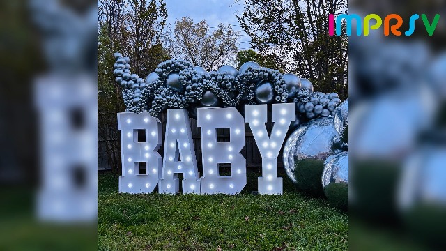 4ft Gold Letter Decorations Imprsv 4FT Gold S - Light Up Party Letters ...