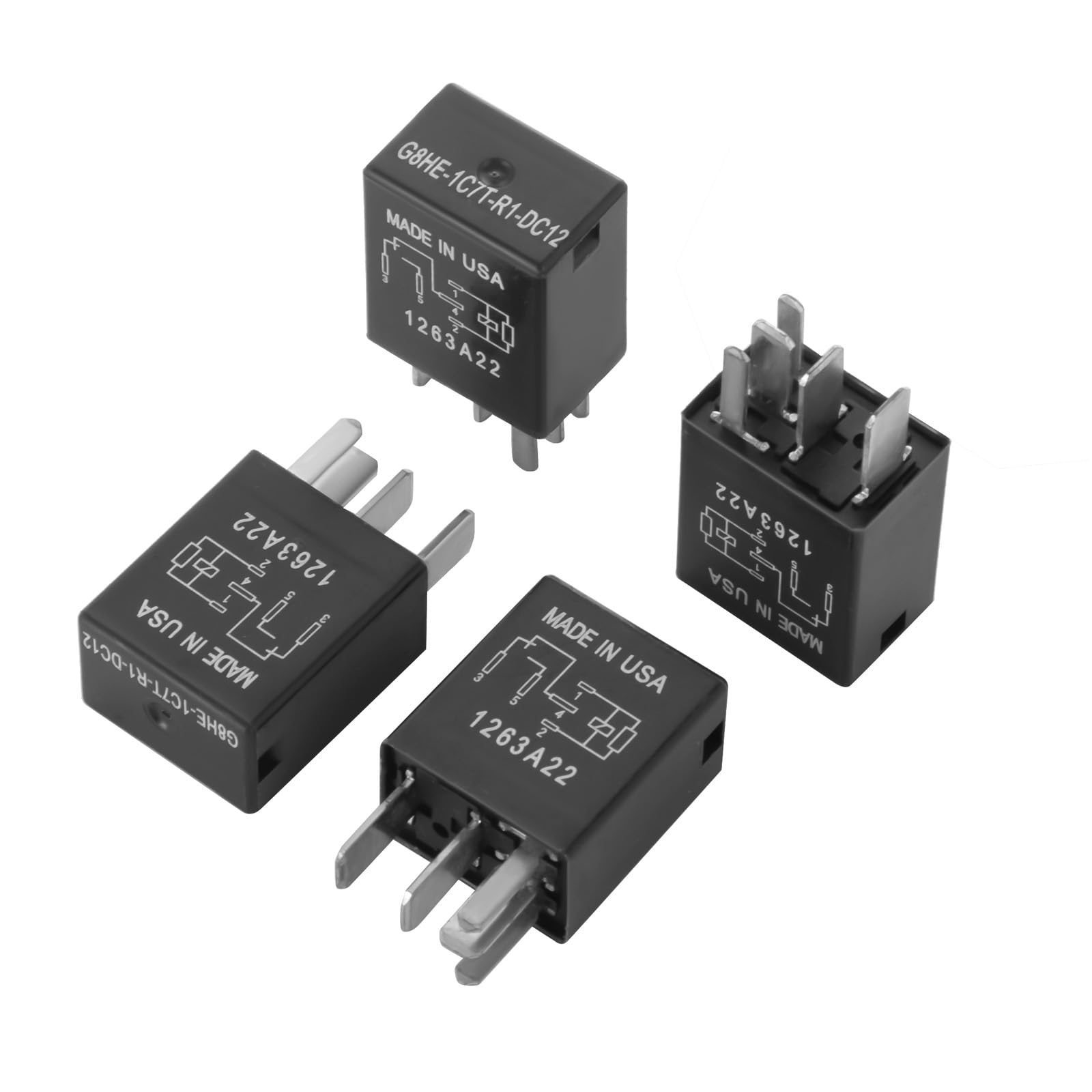Amazon.com: G8HE-1C7T-R1 G8HE-1C7T-R1 12V Relay G8HE-1C7T-R1-DC12V 5PIN ...