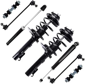 Amazon.com: TUPARTS Front Shocks Struts Complete Replacement Set Rear ...