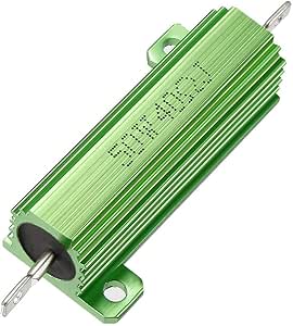 Amazon.co.jp: XYWHPGV 50W 40 Ohm 5% Aluminum Housing Resistor Screw Tap Chassis Mount Aluminum ...