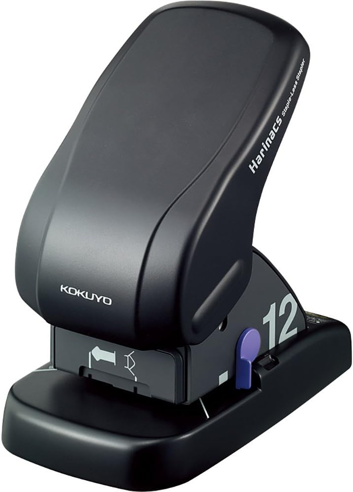 Kokuyo Japanese S&T Stapleless Stapler 2 Hole Type Black SLN-MSP110D by ...