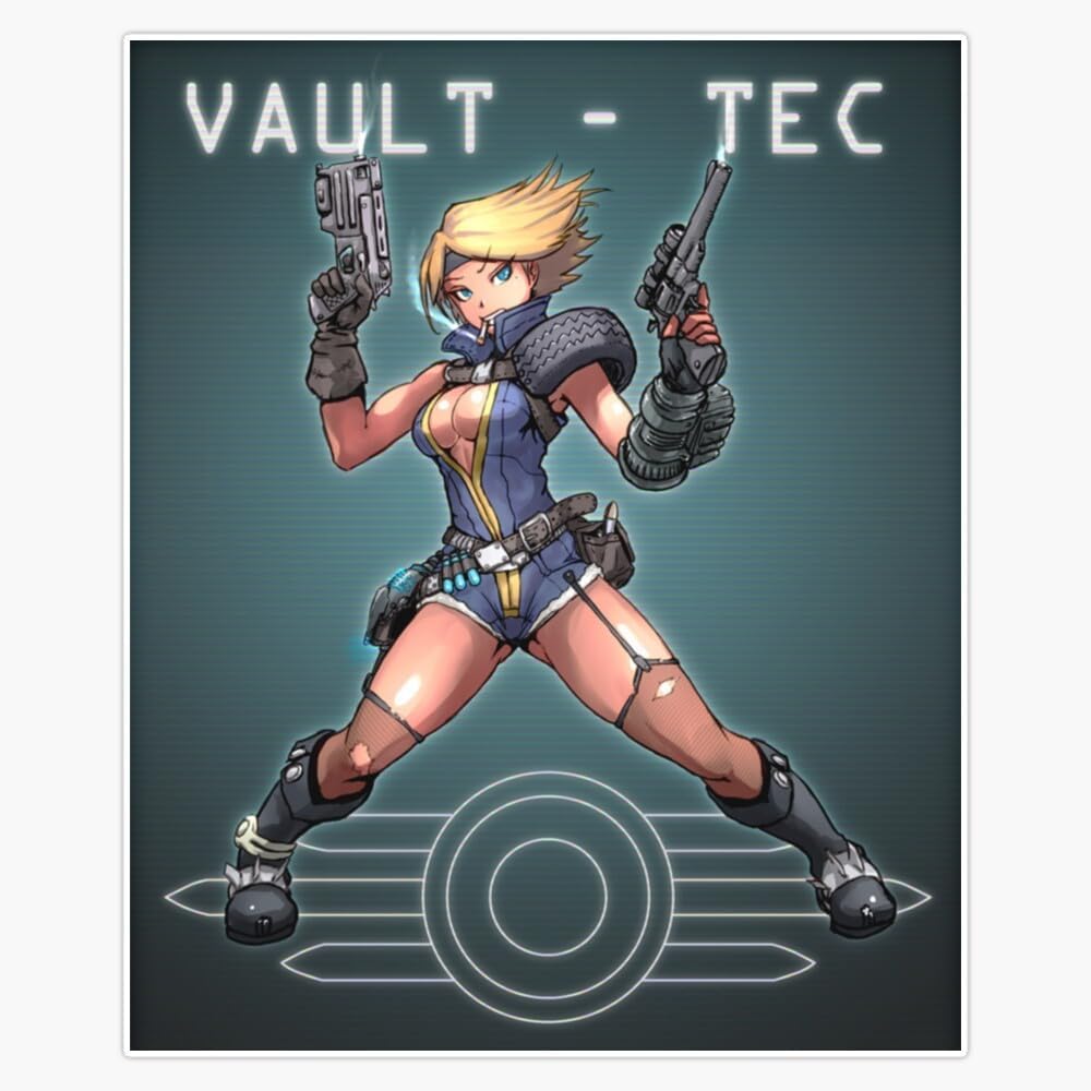 Amazon.com - Vault Girl Survivor Pinup (Fallout) Art Window Bumper ...