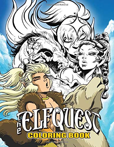 Elfquest Coloring Book: Comic Art Drawing Great Coloring Book For ...