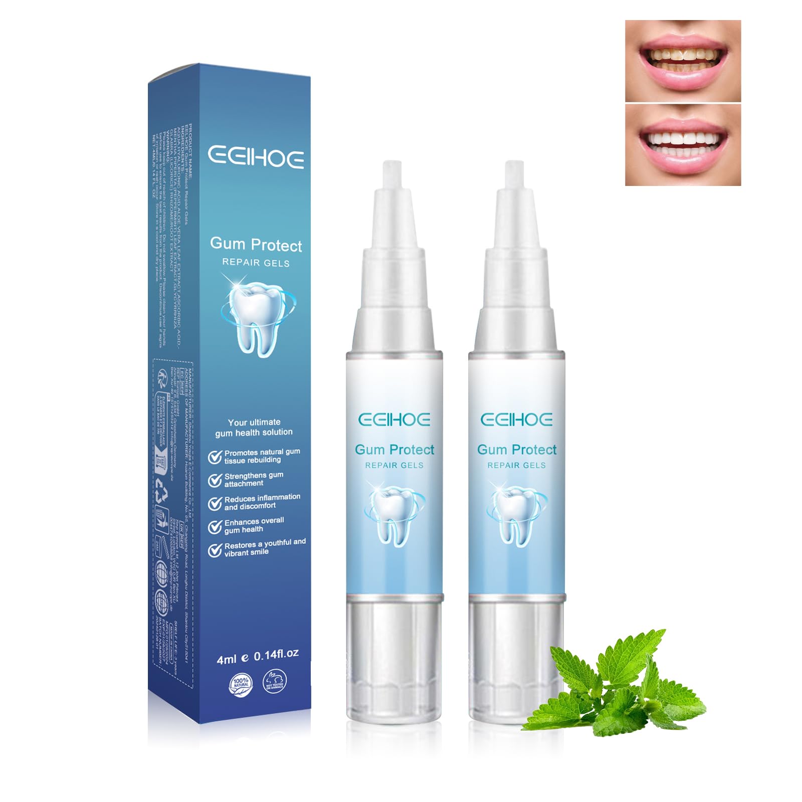 Amazon.com: Hoegoa Gum Shield Therapy Gel, Teeth Whitening Essence Pen ...