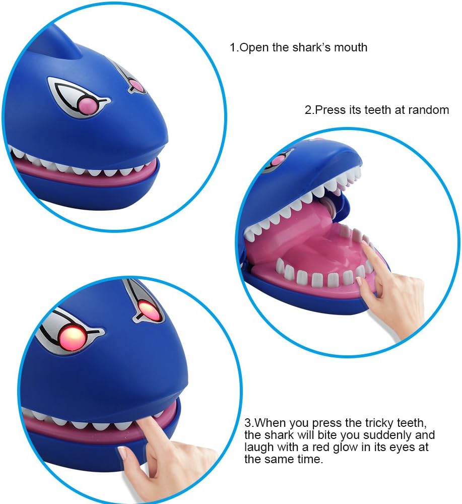 Shark Attack Game, Shark Mouth Dentist Bite Finger Family Game with ...
